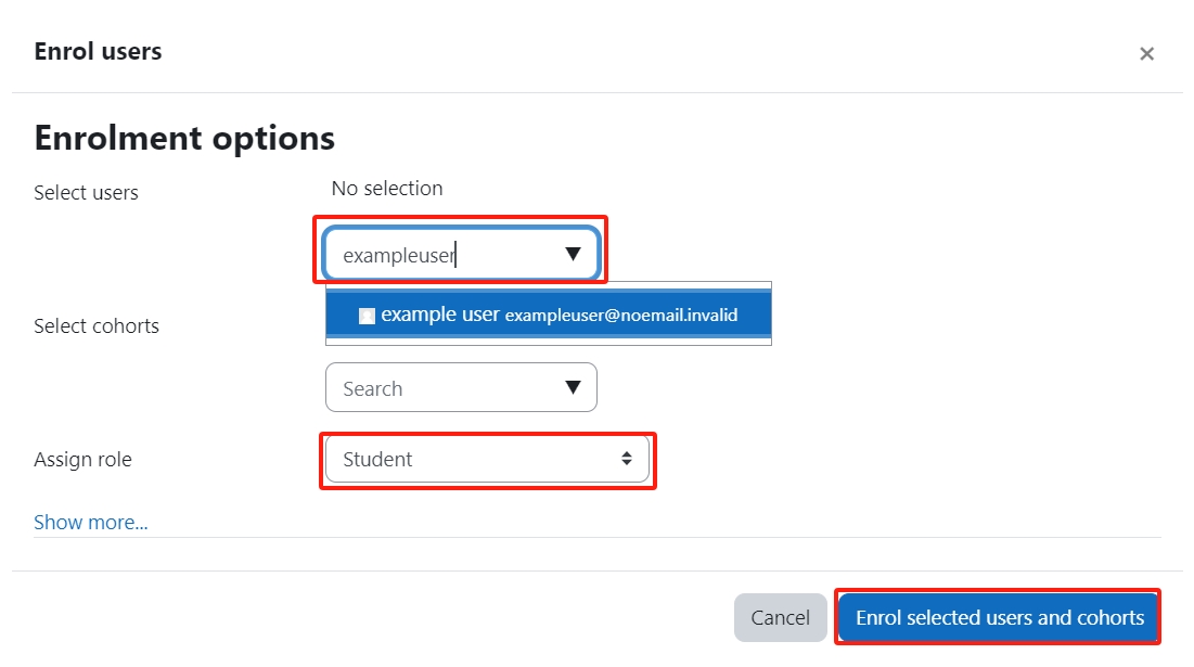 Enroll users into a module - Knowledge Base